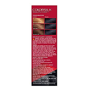 Permanent Hair Color by Revlon, Permanent Black Hair Dye, Colorsilk with 100% Gray Coverage, Ammonia-Free, Keratin and Amino Acids, Black Shades, 11 Soft Black (Pack of 3)