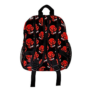 Red Boxing Gloves Pattern Black Cute Fashion Mini Backpack Pack Bag