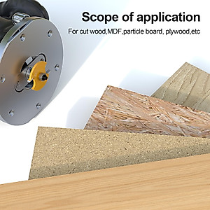 XDENGP Rabbet Router Bit Set 1/4 Shank, Rabbeting Router Bits 1pcs with 6 Bearings for Interchangeable and Adjustable Multi Depths Cutter 1/8", 1/4", 5/16", 3/8", 7/16", 1/2"