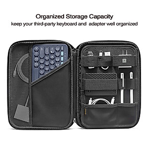 tomtoc Portfolio Case for 11 Inch iPad Pro M4 & iPad Air M2 2024, iPad Pro M2&M1, 10.9-in iPad Air 5, 10.9-in iPad 10, Carrying Storage Sleeve Bag with Accessories Compartment