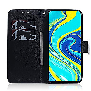 LEMAXELERS Redmi Note 9 Pro Cover Shockproof Dog Wolf Pattern PU Leather Flip Card Slot Wallet Case Magnetic Stand Card Slot Folio Case for Xiaomi Redmi Note 9S/Note 9 Pro Max Dog Wolf Pattern TX