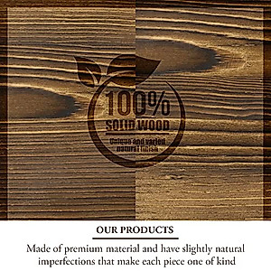 MyGift Rustic Burnt Solid Wood and Industrial Matte Black Metal Tilted Book Display Rack Shelf, Desktop Storage Organizer Bookshelf, Decorative Standing Bookcase