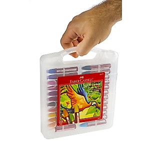 Faber-Castell Blendable Oil Pastels In Durable Storage Case- 24 Vibrant Colors - Non-Toxic Pastels for Kids
