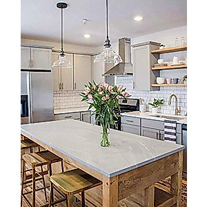 CLAXY Ecopower Industrial Edison Vintage Style 1-Light Pendant Glass Hanging Light