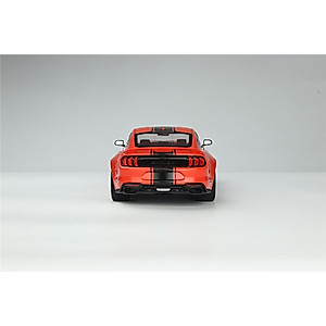 2021 Super Snake Coupe Red with Black Stripes USA Exclusive Series 1/18 Model Car by GT Spirit for Acme US058