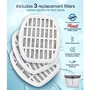 Rosewill 2L Automatic Pet Water Fountain, LED Indicator & Auto Turn Off, 2 Modes Water Dispenser, Incredibly Quiet, Low Energy Consumption, White - (RPWF-21001)