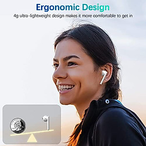 Wireless Earbuds,Super Fast Charge,Bluetooth 5.3 in-Ear Stereo Headphones with USB-C Charging Case, 30H Playtime,Built-in Mic for Clear Calls,Touch-Control,IPX6 Waterproof Resistant Design for Sports