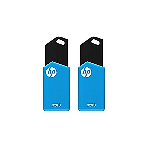 HP 32GB v150w USB 2.0 Flash Drive 2-Pack
