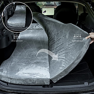 Zenosyne Car Mattress for Tesla Model Y, Car Bed Mattress, Car Camping Mattress, Car Sleeping Pad for Tesla Model Y, CertiPUR Memory Foam with Free Sheet and Pillows