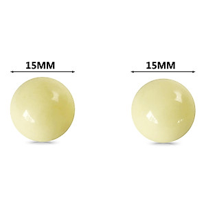 YH Poker Roulette Wheel Replacement Balls Pills - 2pcs 15mm Small Casino Roulette Ball,Great Accessories for Roulette Table Game Set