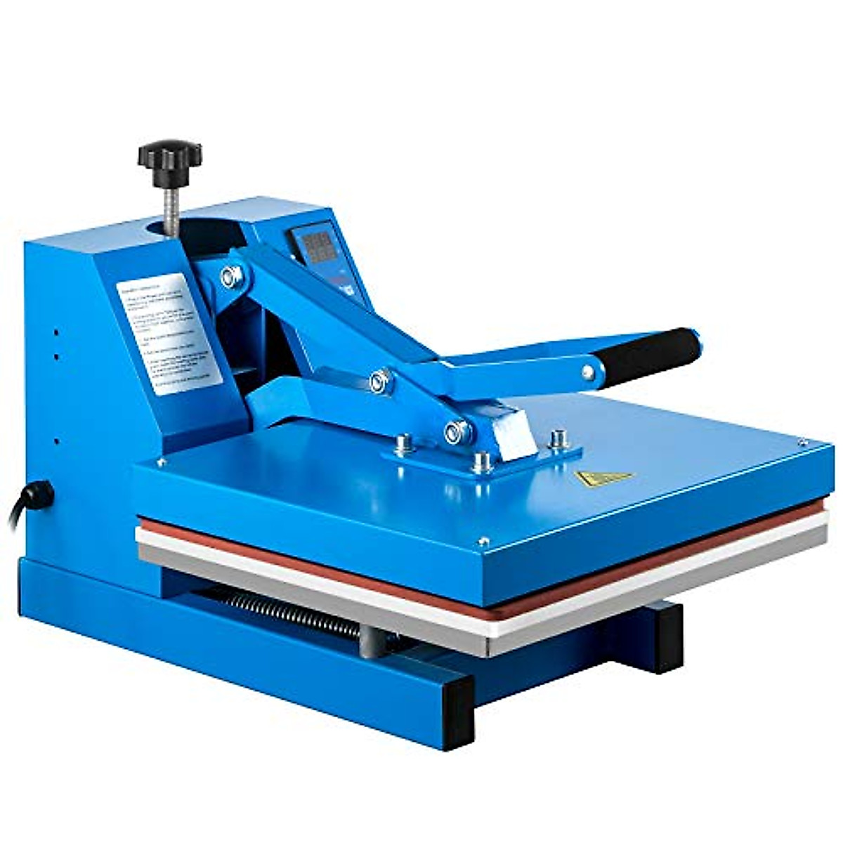 VEVOR Heat Press 15X15 Inch Heat Press Machine Industrial Quality Power T Shirt Heat Press Sublimation Machine Clamshell Heat Press Machine for T Shirts (Blue)
