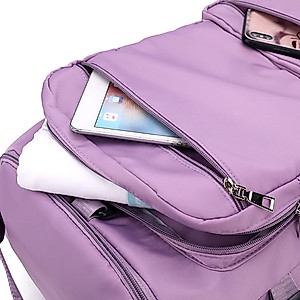 LIERWOI Travel Backpack For Women Men, Waterproof Gym Backpack With shoe compartment and wet and dry separation bag