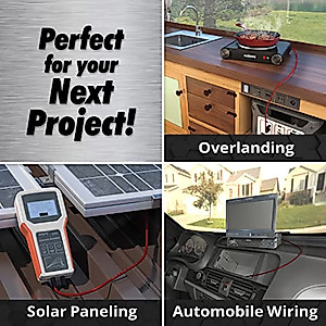 InstallGear 8 Gauge Wire (25ft) Copper Clad Aluminum CAA - Primary Automotive Wire, Car Amplifier Power & Ground Cable, Battery Cable, Car Audio Speaker Stereo, RV Trailer Wiring Welding Cable 8ga