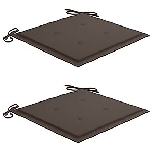 imasay Garden Chair Cushions 2 pcs Taupe 19.7"x19.7"x1.2"