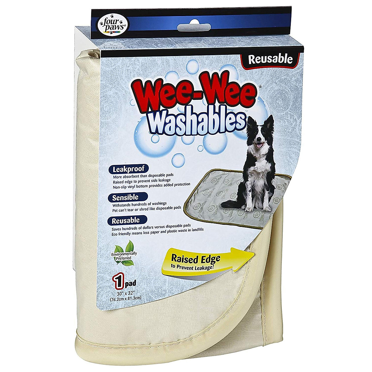 Four Paws Wee-Wee Washable Puppy Pad 30 X 32 Inches (1 Count)