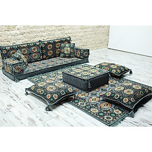 Arabic Majlis Sofa, Floor Seating Sofa, Arabic Couches, Arabic Jalsa, Loveseats (With Premium Foam)