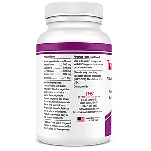 TranQuil-Chews for Dogs - Contains Chamomile, L-Tryptophan, and Melatonin - Relieves Stress and Tension - Ease Travel and Separation Anxiety - 180 Soft Chews