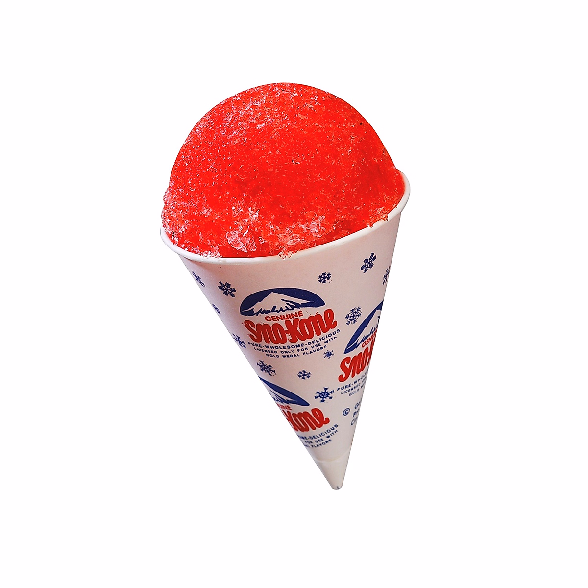 MC Distributors - Gold Medal 100 Retro 6oz Snow Cone Cups - Wax Coated (Genuine "Sno-Kone") (100 Pack)