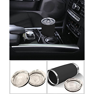 JELIEE 8 Pcs 20oz Skinny Replacement Lids Gray Tumbler Replacement Lids Spill Proof Splash Resistant Covers Replacement Classic Stainless Steel Tumblers lids for Tumbler Cups