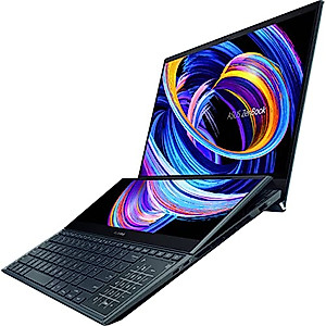 ASUS Zenbook Pro Duo 15 OLED Home & Business Laptop (Intel i9-12900H 14-Core, 32GB LPDDR5 4800MHz RAM, 1TB SSD, GeForce RTX 3060, 15.6" 60Hz Touch 4K Ultra HD (3840x2160), Win 11 Pro) (Renewed)