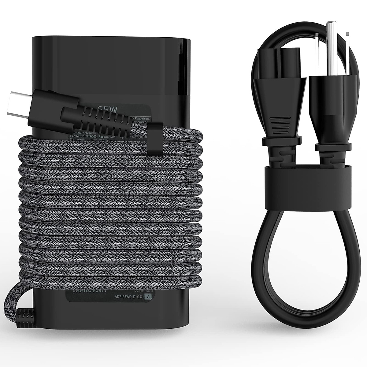 Original Replacement Slim HP 65W USB C Charger for HP Spectre X360,Elitebook x360 Type C Laptop Power Supply