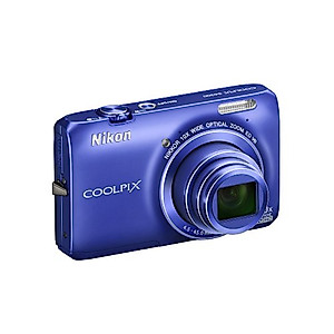 Nikon COOLPIX S6300 16 MP Digital Camera with 10x Zoom NIKKOR Glass Lens and Full HD 1080p Video (Blue)