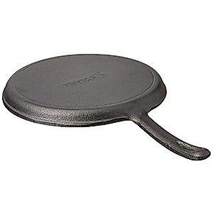 Jim Beam 10.5" Pre Seasoned Cast Iron Skillet for Grill, Gas, Oven, Electric, Induction and Glass, Black