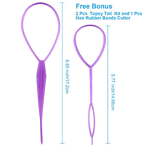 2000 PCS Mini Small Rubber Bands for Hair, Tiny Colorful Hair Elastics, Hair Rubber Bands for Girls Toddler Kids Baby, Premium Elastic Hair Ties with 2 PCS Topsy Tail Hair Tools, YLYL