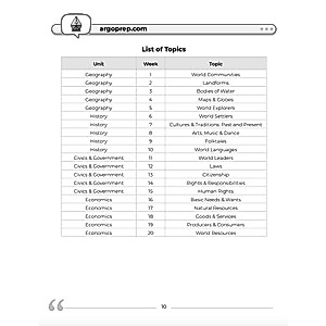 3rd Grade Social Studies: Daily Practice Workbook | 20 Weeks of Fun Activities | History | Civic and Government | Geography | Economics | + Video ... Each Question (Social Studies by ArgoPrep)