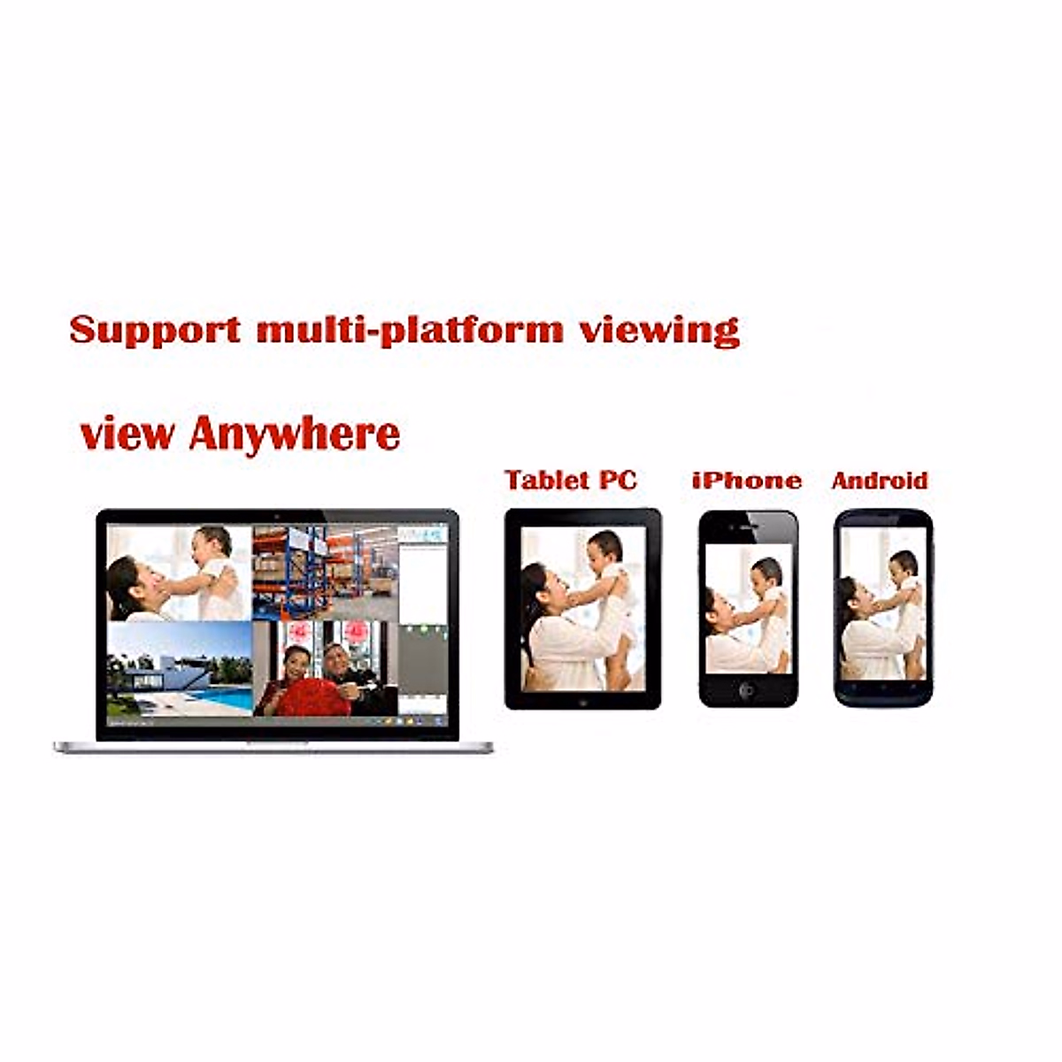 NightKing Indoor 5MP PoE IP Security Camera,3.7mm Lens, P2P,Free App View