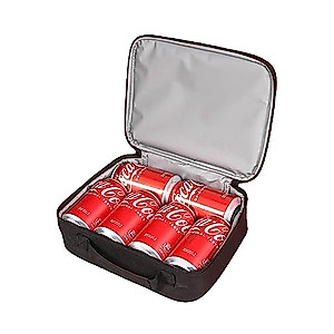 AnySmic Soccer Lunch Box for Kids, Girls Boys Lunch Boxes for School, Insulated Lunch Bags for Kids