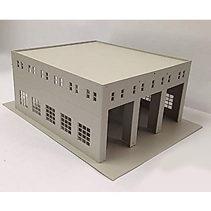 Outland Models Railway Layout Model Train Engine House (3 Stall) HO Scale 1:87