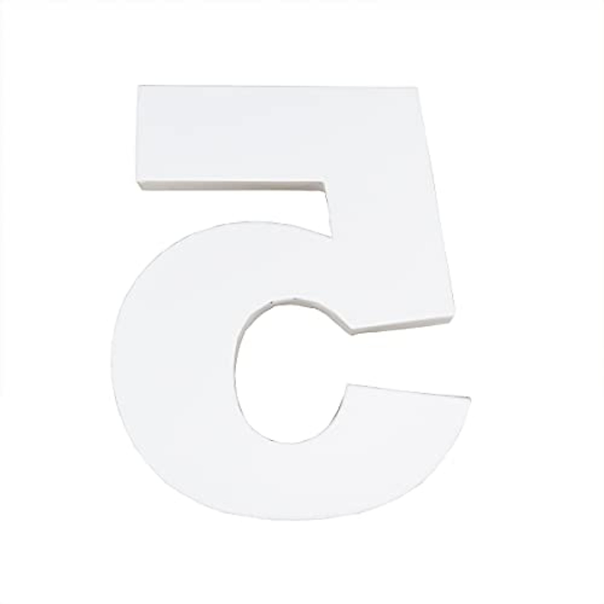 12" Fillable Cardboard Number Shaped Gift Grazing Charcuterie Board Paper Tray Box (5, White)