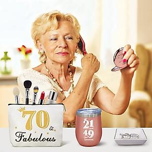 70th Birthday Gifts For Women, Happy 70th Birthday Gifts Basket For Her Mom Sister Wife Best Friend Aunt Turning 70, Birthday Gift For 70 Year Old Woman, Unique Birthday Gift Box Ideas