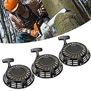 Eujgoov 3Pcs Recoil Pull Starter Start Plate Replacement for Garden Equipment Generator 168