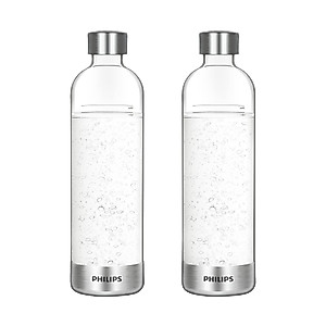PHILIPS Sparkling Water Maker + PHILIPS Carbonating Bottles (1L Twin Pack)