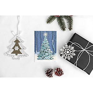 Stonehouse Collection Assorted Christmas Cards | Winter Forest Holiday Boxed Cards | USA Made | 18 Beautiful Christmas Cards & Envelopes (Forest)