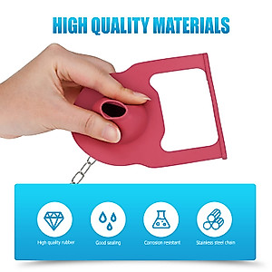 Kohler Toilet Flapper Replacement, 2 Pack Kohler Toilet Tank Parts Replaces Parts 84995 and 1000490 with Chain Hinges and 2 Plastic Buoys Ullnosoo for Water Saving Red