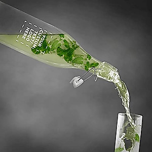 Custom Square Glass Water Carafe Bottles with Wire Lids 14 oz. Set of 10, Personalized Bulk Pack - Perfect for Juices, Smoothies, Milk, Condiments - Clear