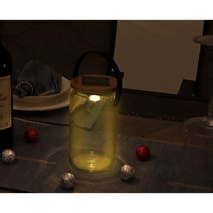 ABCCANOPY Hanging Solar Mason jar Lights Outdoor Waterproof Decorative LED Solar Lights for Patio Yard Garden Christmas Party, 2-Pack (Warm White)