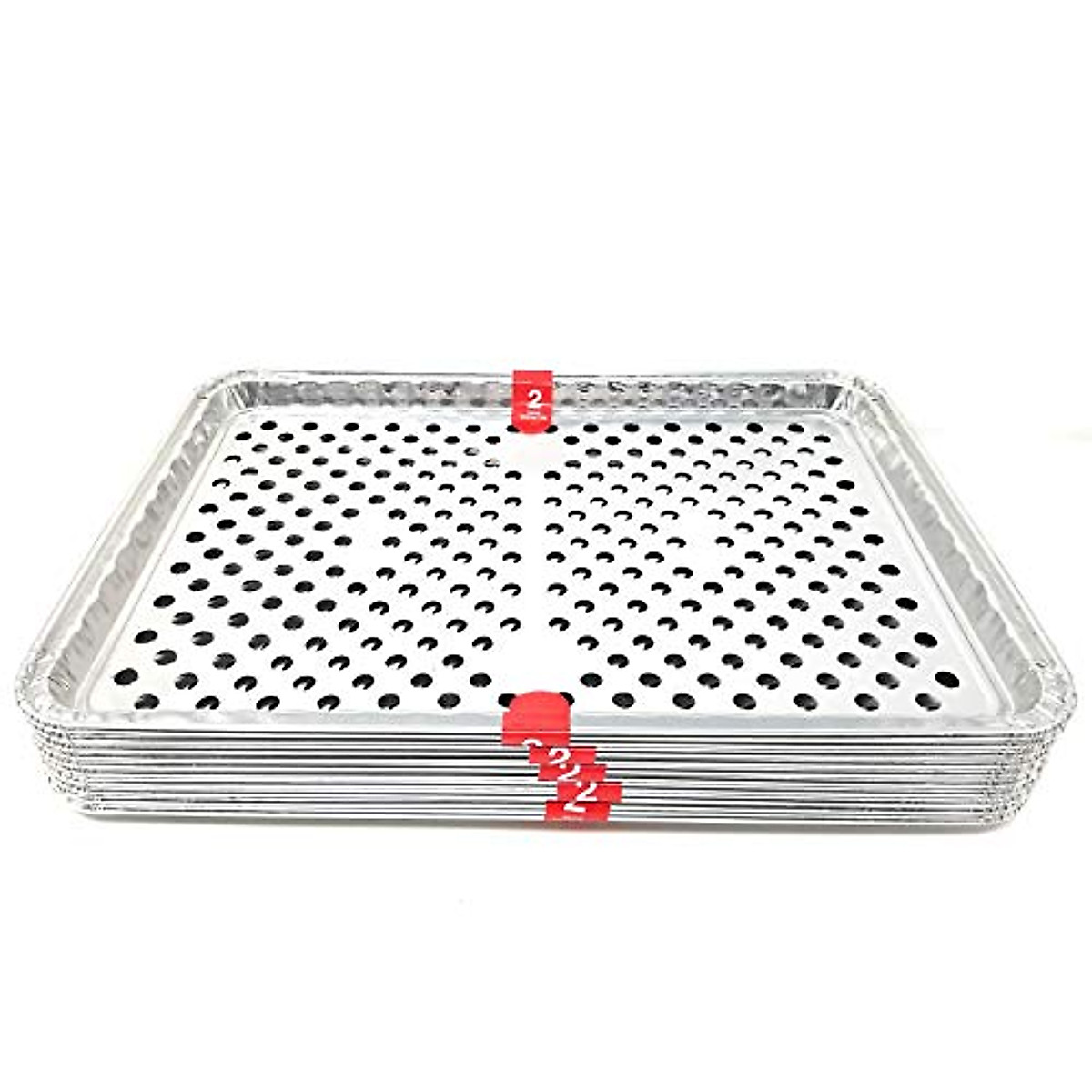 Foil Disposable Grill Topper Trays, 2-ct. Packs - 15 1/2 X 10 3/8 - (5 Packs of 2)