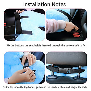 FHSGGP Travel Pillow Car Pillow Kid Car Sleeping The Sleeping Aid for Adults and Kids on Road Trips Kids Travel Pillow Gray