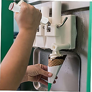 FUNOMOCYA Ice Cream Machine Accessories Fruit Ice Cream Maker Universal Lid Adjustable Hand Grip Ice Cream Maker Parts Ice Cream Maker Accessories Dessert Maker Parts Portable Lever