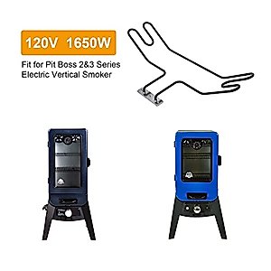 Grill Heating Element for Pit Boss PBV2A1 PBV3A1 PBV3D1 PBV2D1 Digital Electric Vertical Smoker,Heating Element Replacement Parts for Pit Boss 2 and 3 Series Smoker(120v,1650w)