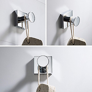 Kraus Ventus Bathroom Robe and Towel Hook, Chrome Finish, KEA-17701CH