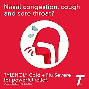 Tylenol Cold + FLU Multi-Action Day Caplets, Pack of 2