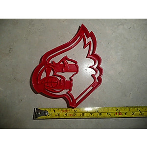 YNGLLC CARDINAL HEAD RED BIRD FACE DETAILED COOKIE CUTTER MADE IN USA PR4603