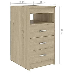 Nightstand Bedside Table Drawer Cabinet Drawer Cabinet 15.7"x19.7"x29.9" Cabinet is Crafted from A Quality Board Making It Sturdy and Long-Lasting Storage Tower Dresser