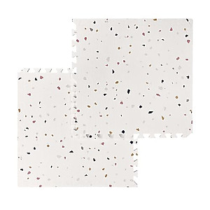 Simple Kid Co. Play Mat for Baby, Toddler and Infants, Six Interlocking Tiles made with Soft Non-Toxic EVA Foam, 4x6 feet (Multi Terrazzo)