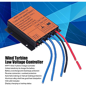 FLTXNY POWER Wind Turbine Charge Controller 300W 400W 600W Wind Turbine Generator Controller IP67 Waterproof 12V/24V Automatic